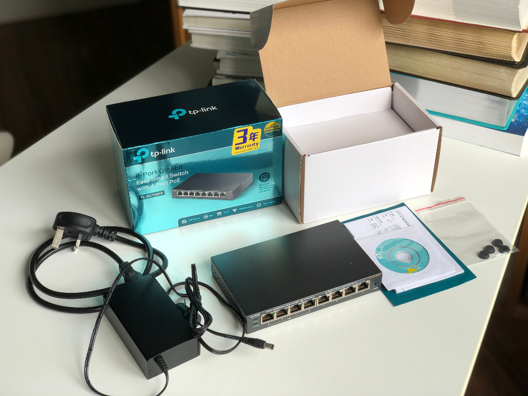 TP-LINK PoE Switch TL-SG108PE 有單 已過保 以太網 供電 Power over Ethernet 802.3af ...