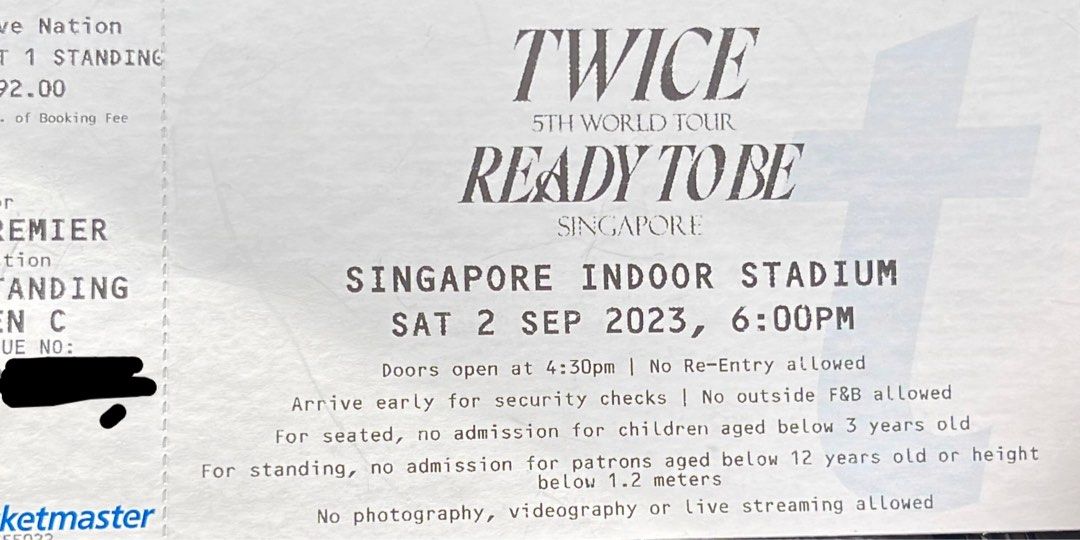 Twice SINGAPORE SHOW 1 VIP Pen C Cat 1 Free Standing, Tickets ...
