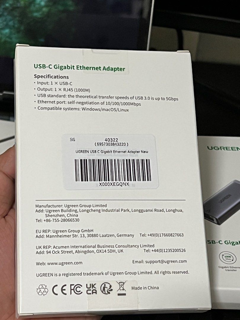 Ugreen Ethernet Adapter, Computers & Tech, Parts & Accessories, Cables ...