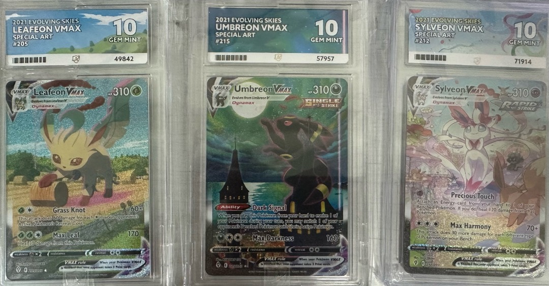 Umbreon Vmax Sylveon Vmax Leafeon Vmax ACE Grading 10 #PSA10 #Umbreon # ...