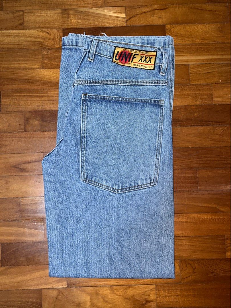 UNIF BAGGY CARPENTER X JEANS, Women's Fashion, Bottoms, Jeans ...