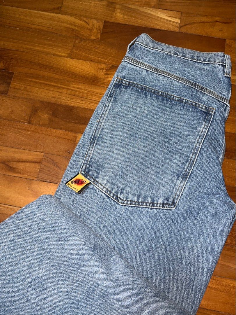 UNIF BAGGY CARPENTER X JEANS, Women's Fashion, Bottoms, Jeans ...