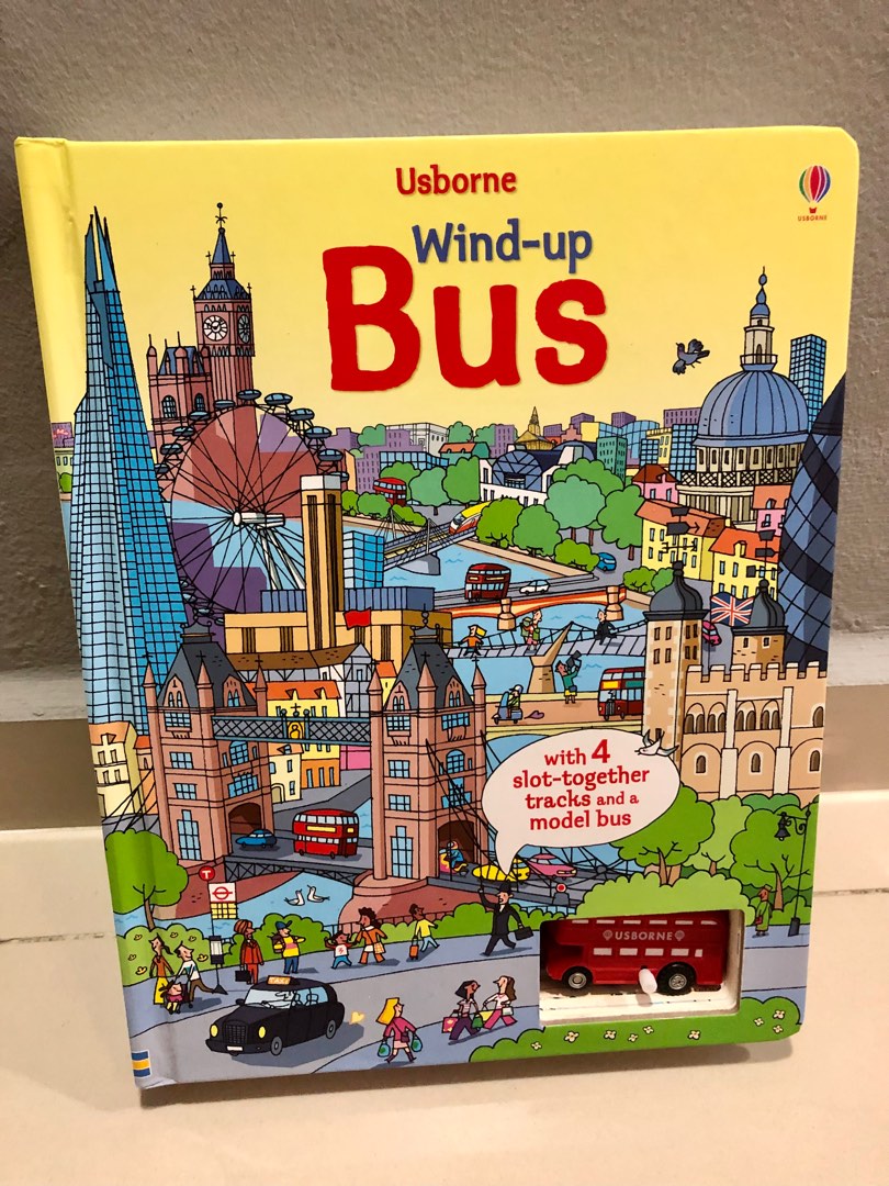 Usborne Wind-up bus board book, Hobbies & Toys, Books & Magazines ...