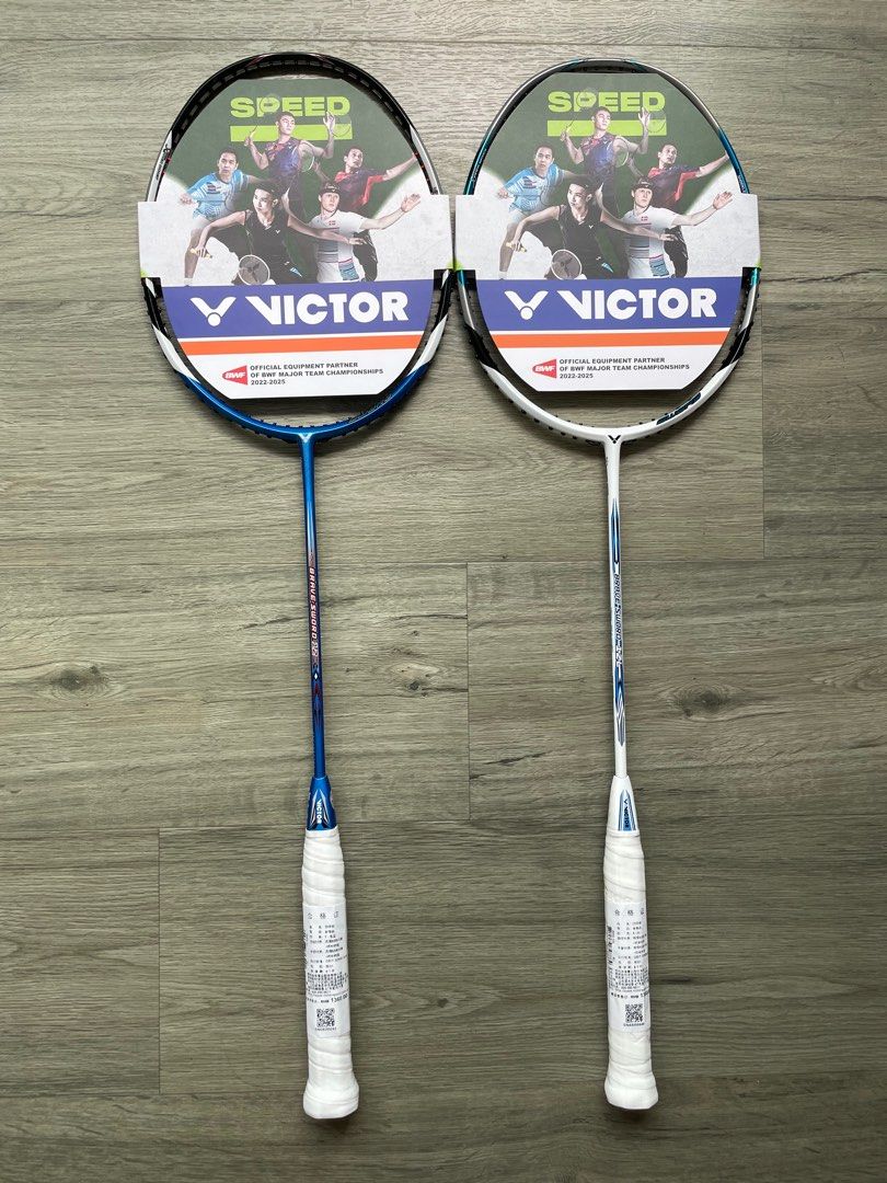 Victor Brave Sword 12 12L BS12 BS12L Badminton Racket Racquet, Sports ...