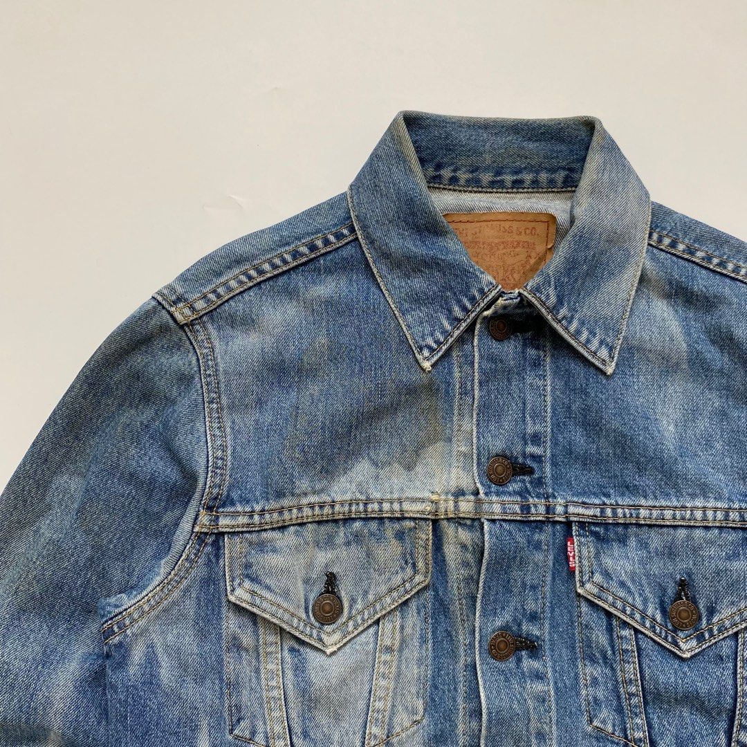Vintage 1994 Levi’s Japanese Big E 71557 Two Pockets Denim Trucker ...