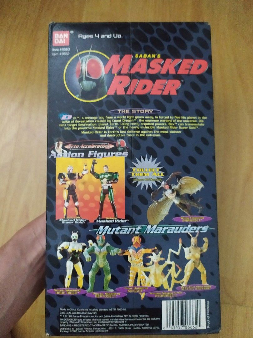 Vintage Bandai Saban Masked Rider Super Gold, Hobbies & Toys, Toys ...