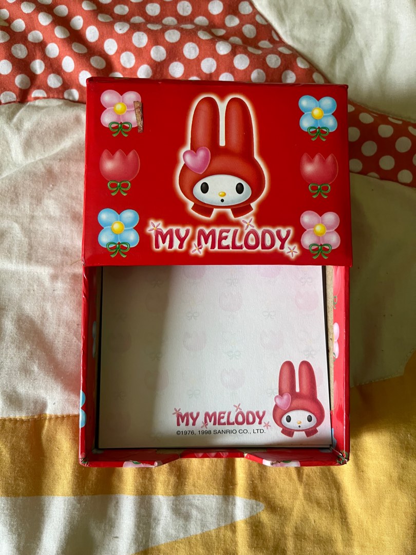 Vintage My Melody Organizer Box w/ notepad, Hobbies & Toys, Toys ...