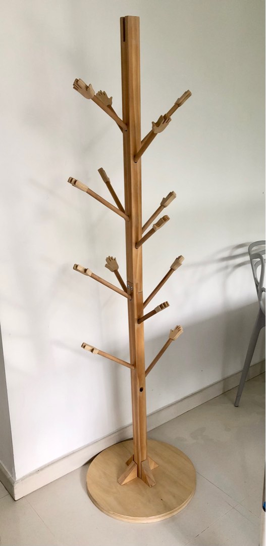 Wooden Hanger rack for clothes and bags, Furniture & Home Living ...