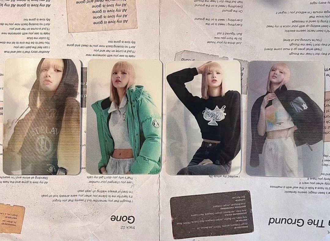 WTS blackpink Lisa adlv lenti card,Lisa jennie rose jisoo, Hobbies ...