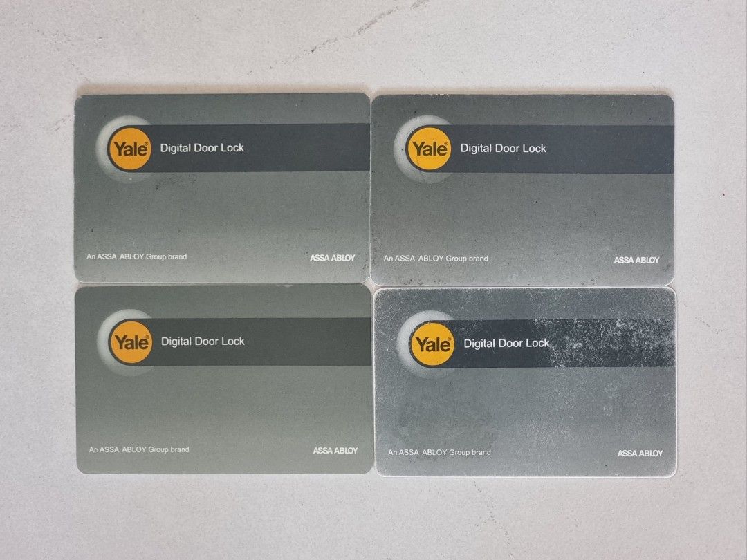 Yale digital key x4 cards, Furniture & Home Living, Security & Locks ...
