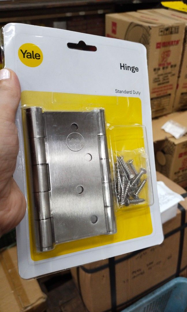 Yale loose pin hinges 4x4 stainless, Furniture & Home Living, Security ...