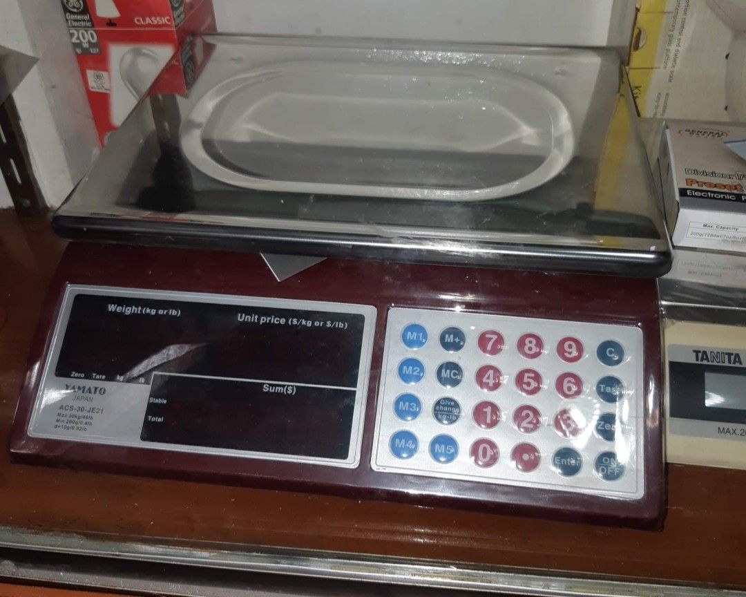 YAMATO JAPAN ACS-30-JE21 DIGITAL WEIGHING SCALE 30 kilos max ...