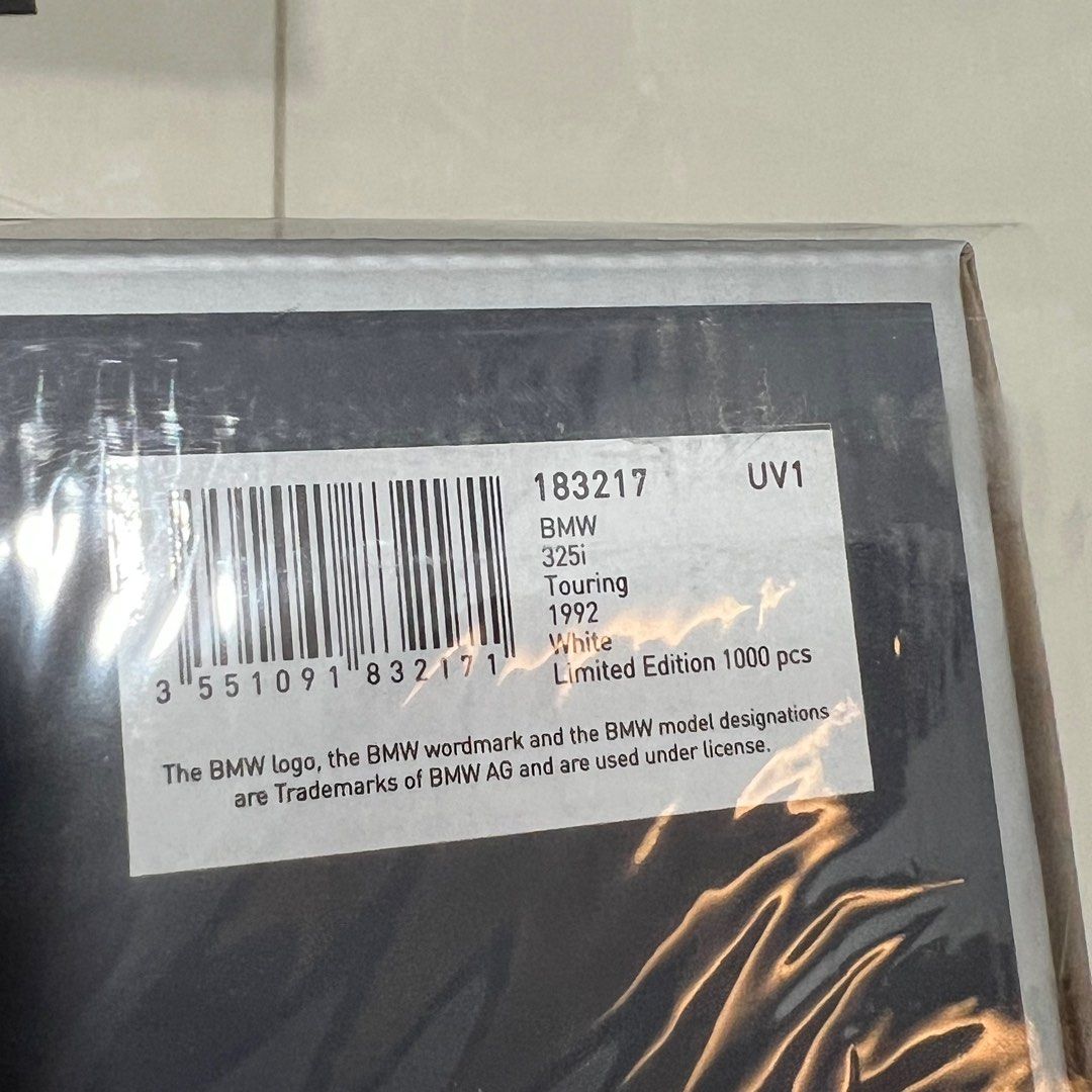 1:18 Norev BMW 325i E30 Touring 1992 White, Hobbies & Toys, Toys ...