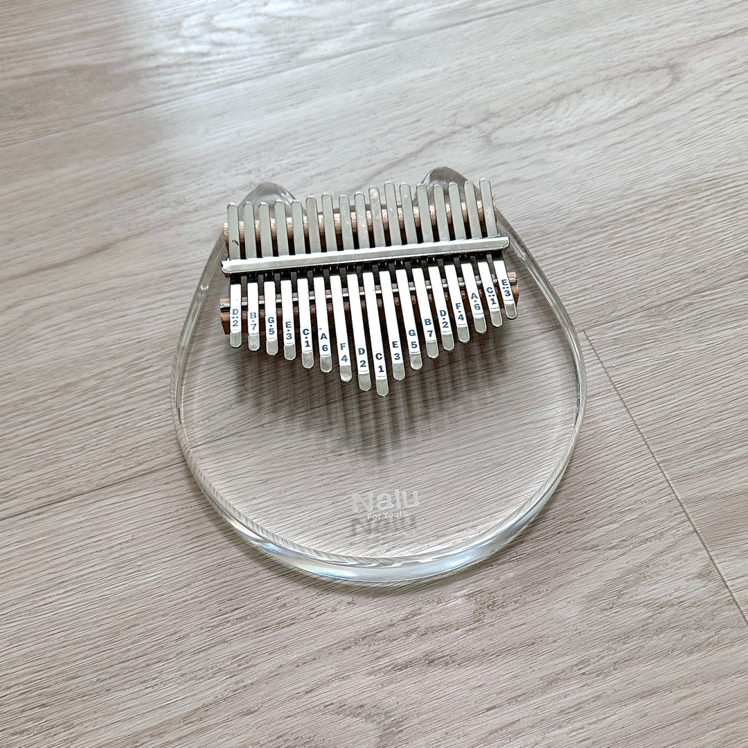 Nalu Clear Acrylic Kalimba cat shape, Hobbies & Toys, Music & Media ...