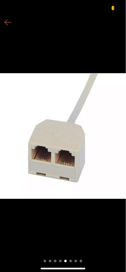 Key Holder 4-Pack Two Way Telephone Splitters - RJ11 6P4C Male To ...