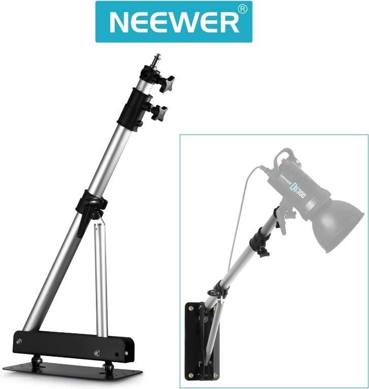 3644) NEEWER WALL MOUNTING TRIANGLE BOOM ARM FOR PHOTOGRAPHY STROBE ...