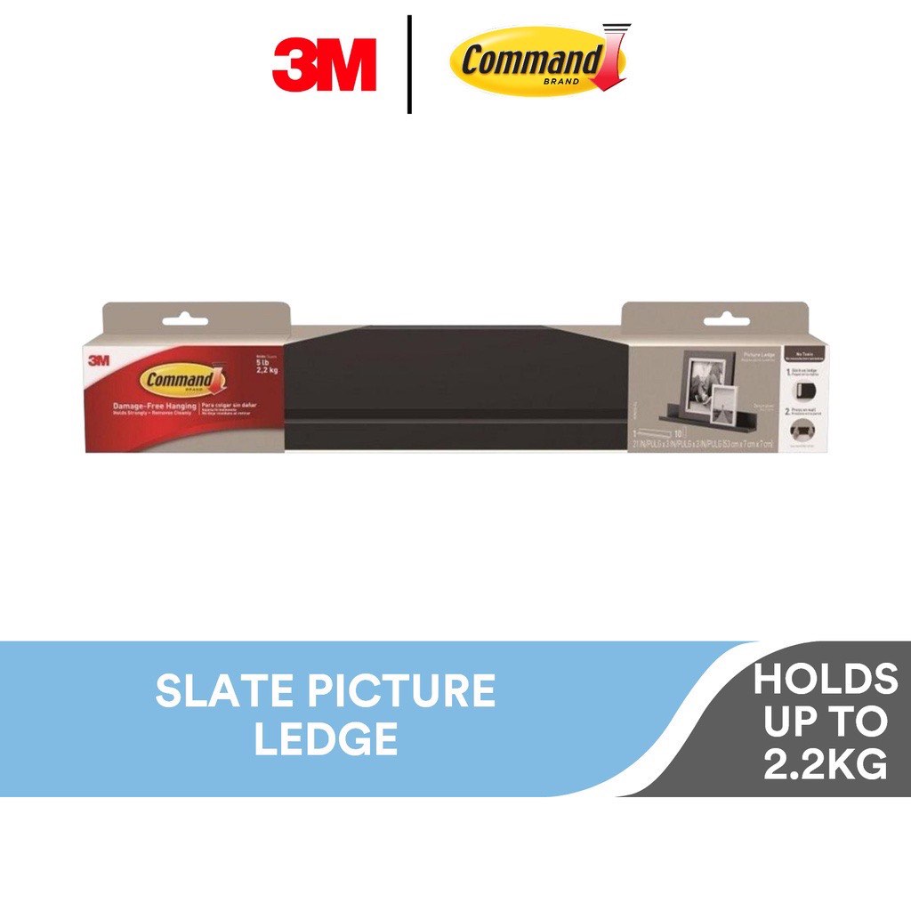 3m command slate picture ledge hanging shelf, Furniture & Home Living ...