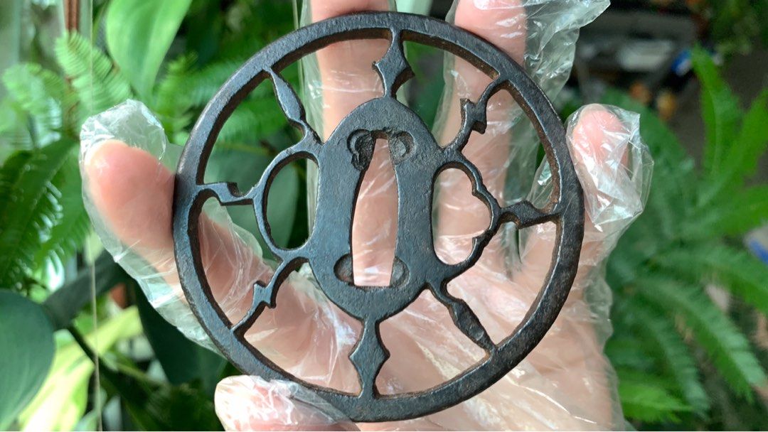 4 Tsuba (Japanese samurai katana hand guard), Hobbies & Toys ...