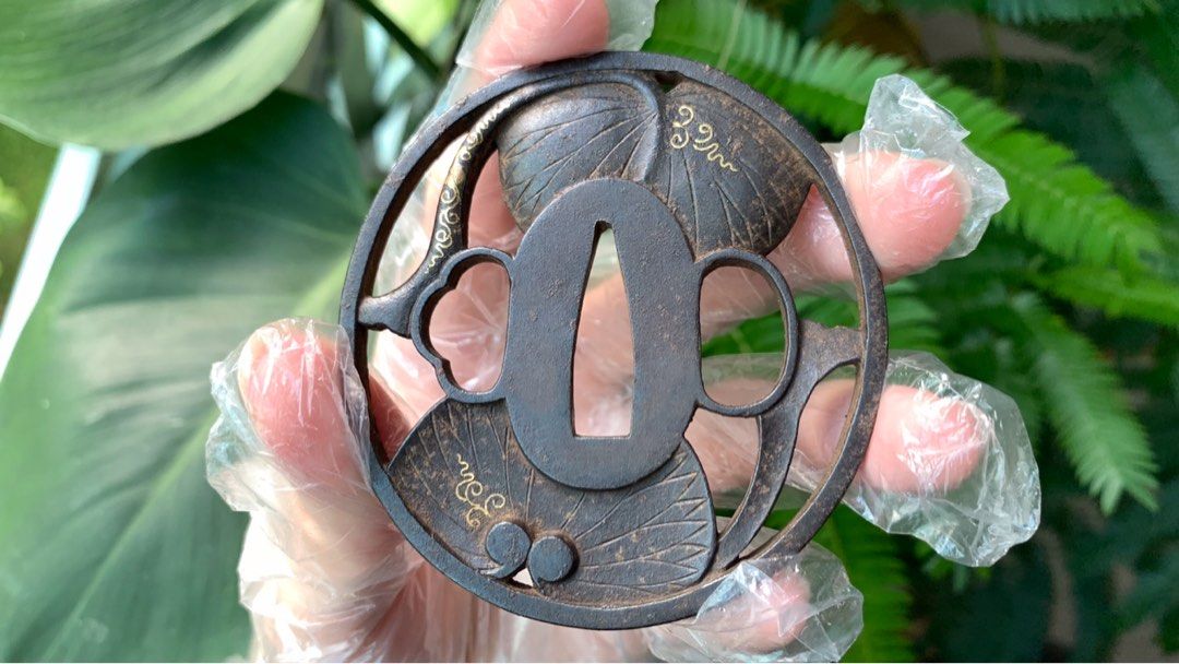 4 Tsuba (Japanese samurai katana hand guard), Hobbies & Toys ...