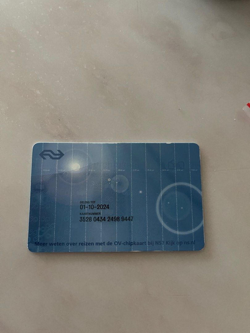 荷蘭 交通卡 OV Card OV-chipkaart, 門票＆禮券, 機票及海外景點 - Carousell