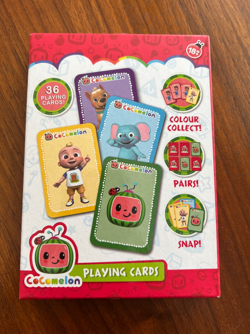 「最後機會」15/6 前落單 $70 全新 NEW Cocomelon 36 Playing Cards, 兒童＆孕婦用品, 嬰兒玩具 ...