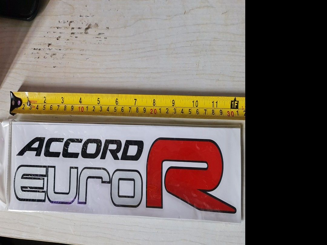 Accord Euro R decal, Car Accessories, Accessories on Carousell