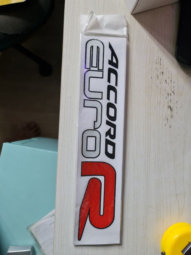 Accord Euro R decal, Car Accessories, Accessories on Carousell