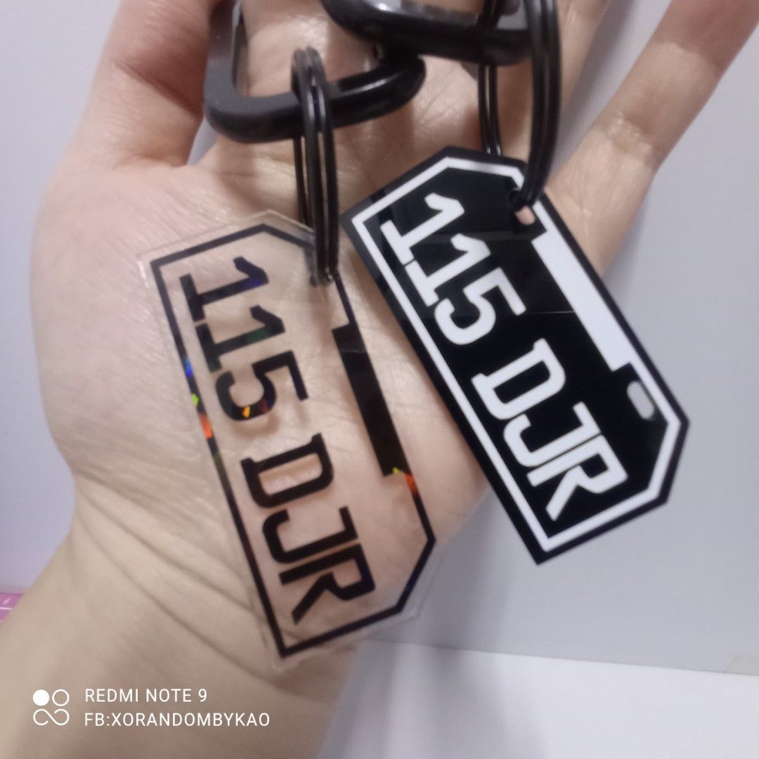 Acrylic Plate Number Keychain on Carousell
