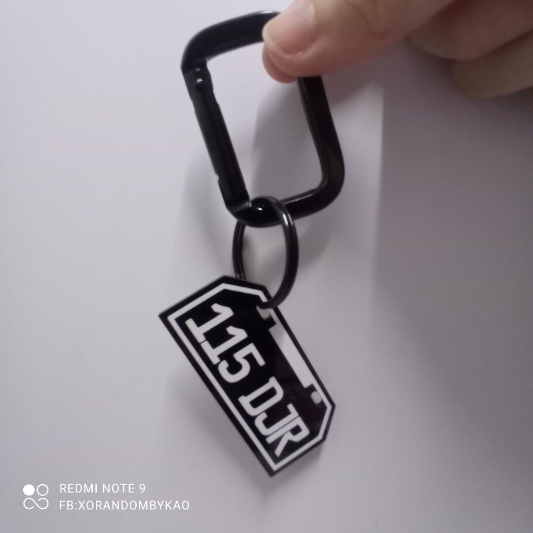 Acrylic Plate Number Keychain on Carousell