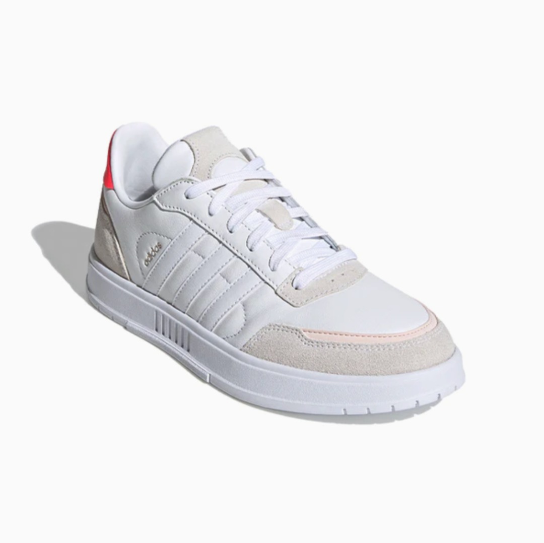 adidas Courtmaster White Signal Pink, Women's Fashion, Footwear ...