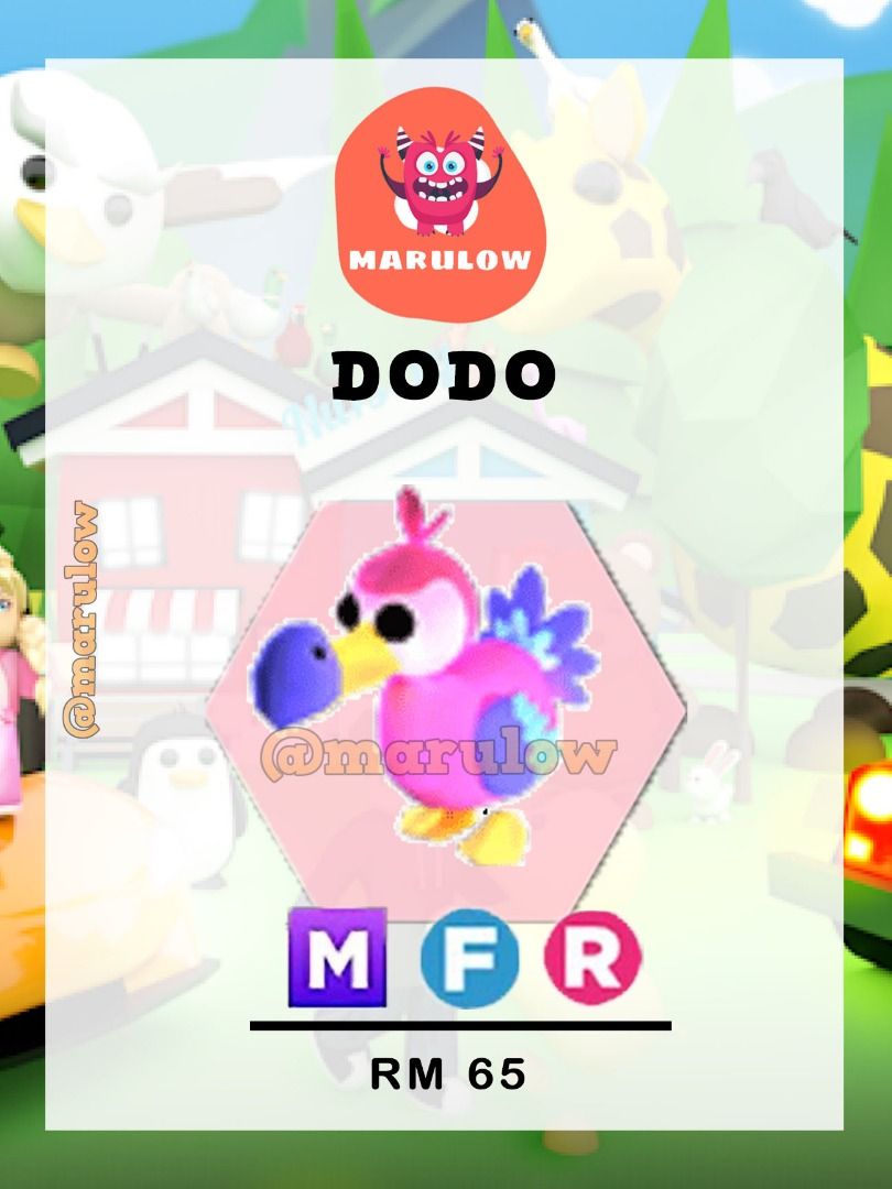 Adopt Me -Dodo MFR ( Roblox ), Video Gaming, Gaming Accessories, In ...
