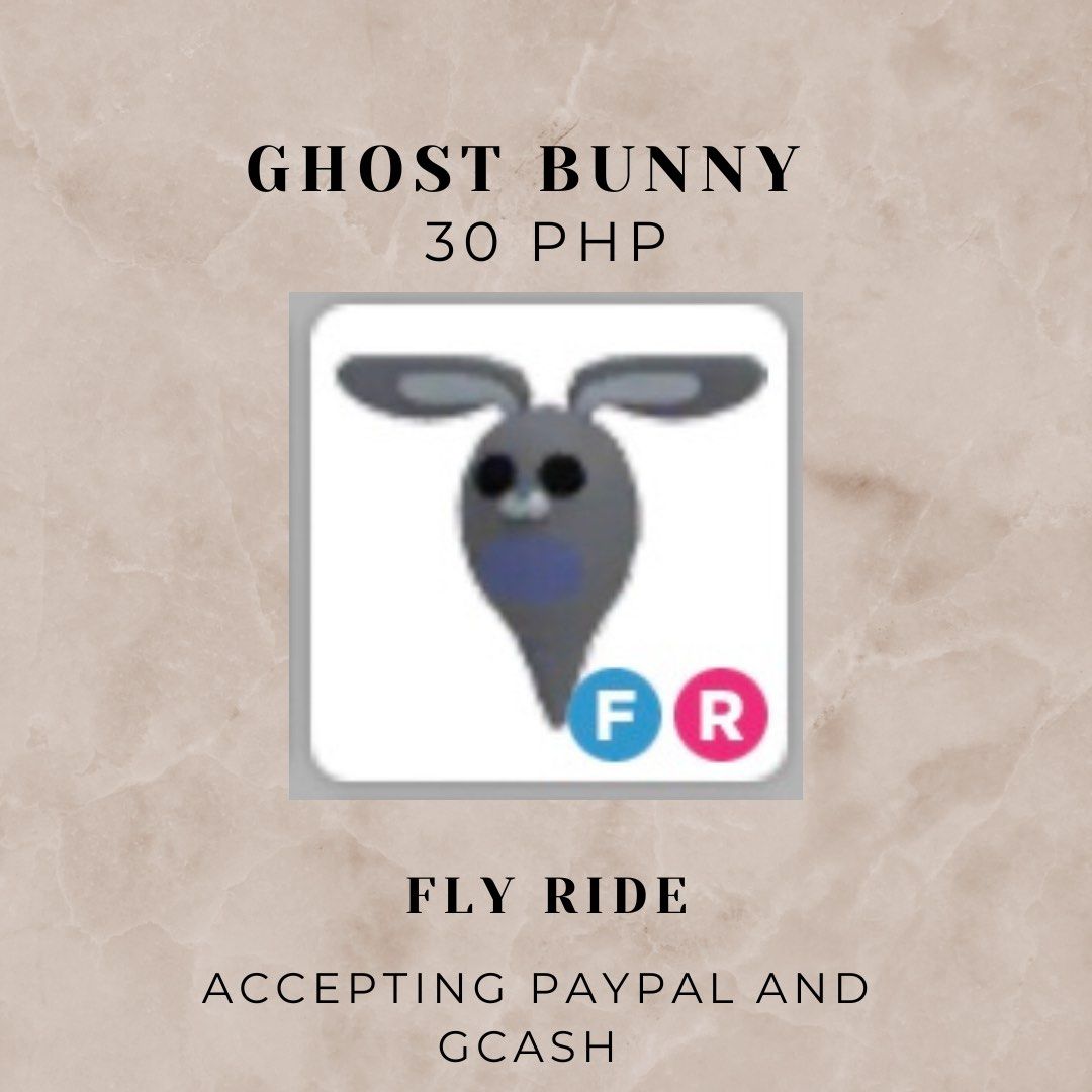Adopt Me Pets |Ghost Bunny on Carousell