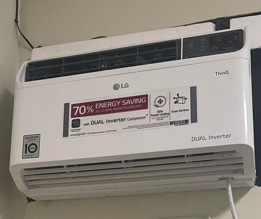 AIRCON 1HP WINDOW TYPE DUAL INVERTER, TV & Home Appliances, Air ...