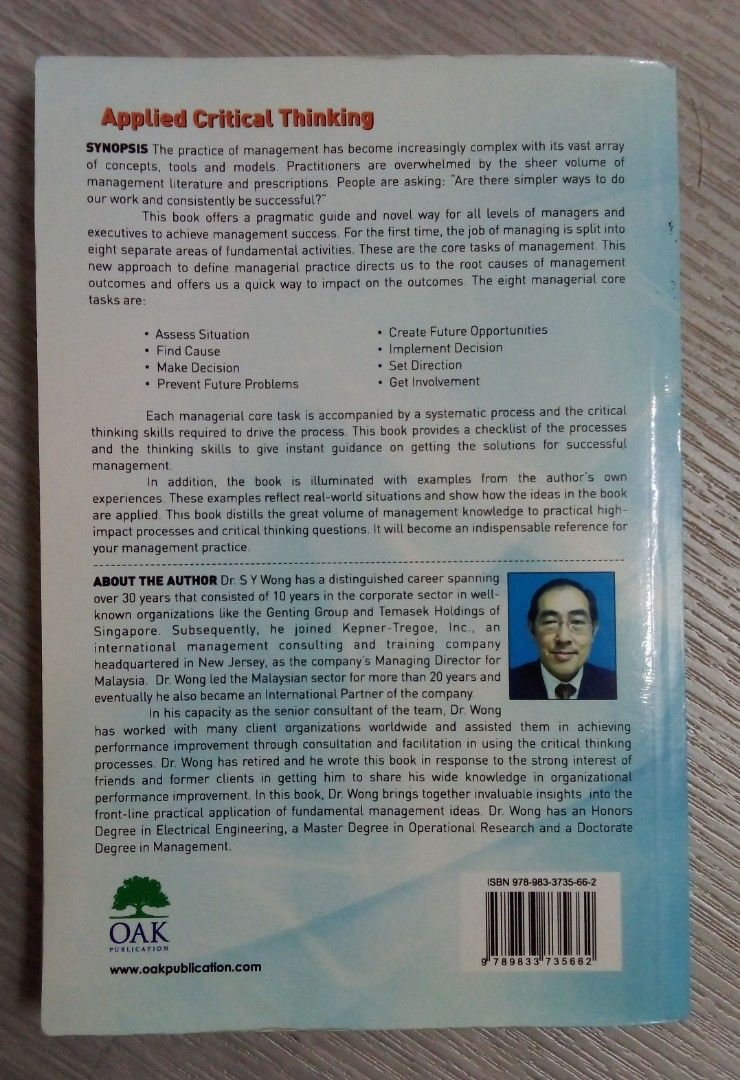 Applied Critical Thinking, Hobbies & Toys, Books & Magazines, Textbooks ...