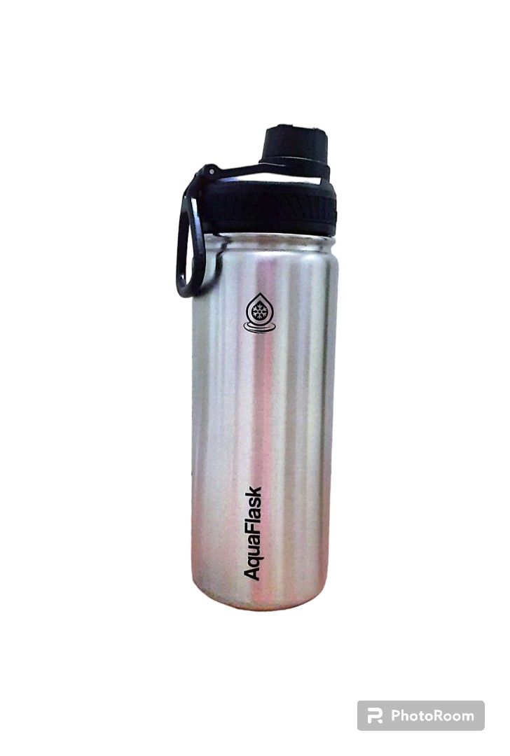 AquaFlask 18 oz Silver Steel, Furniture & Home Living, Kitchenware ...