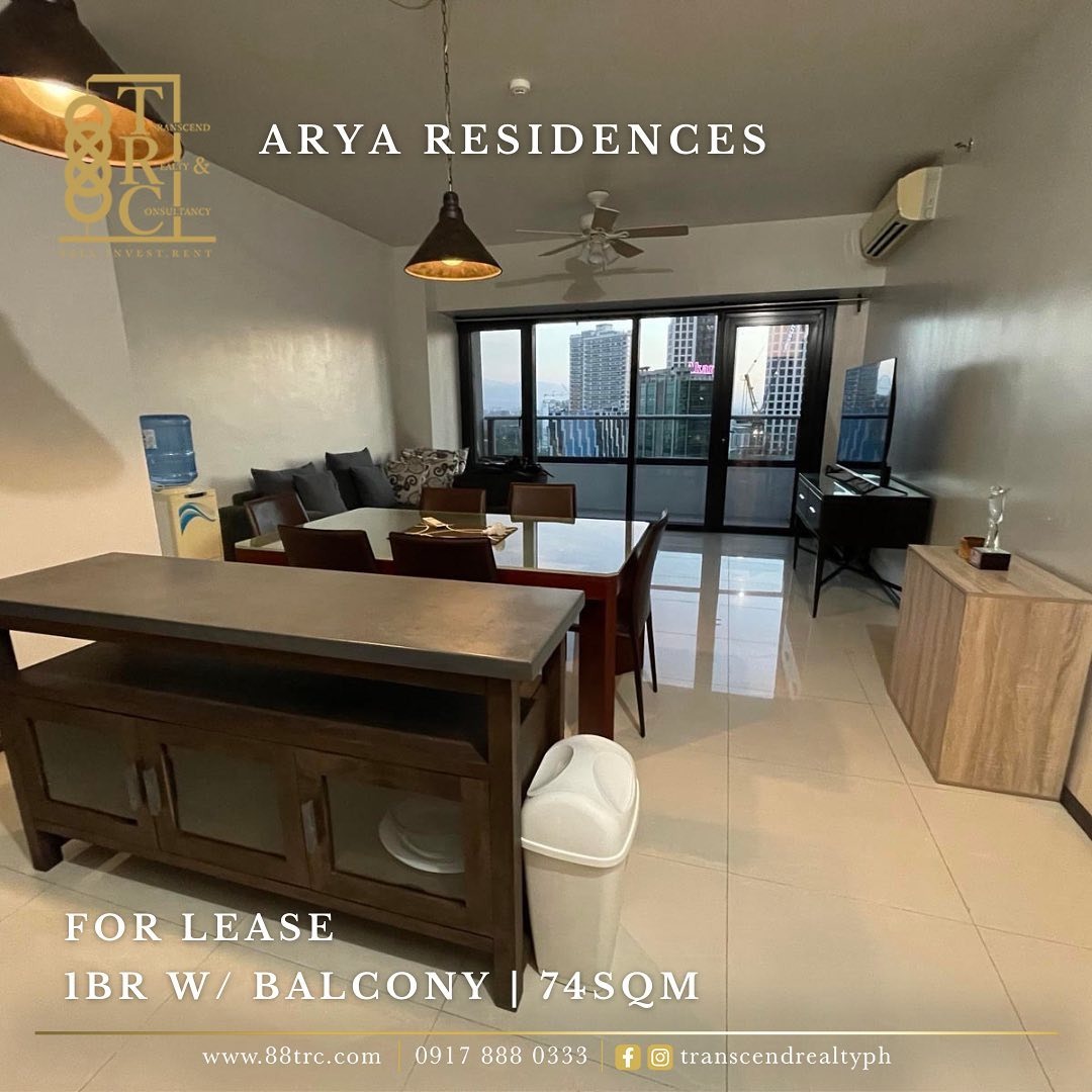 Arya Residences Tower 1 1 Bedroom For Lease, Property, Rentals, Apartments & Condos on Carousell