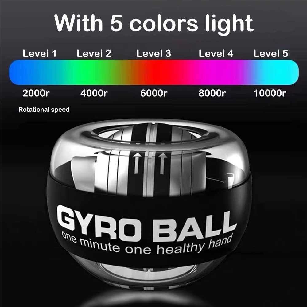 Autostart Gyro Power Wrist Ball LED Gyroscopic Powerball Arm Hand ...