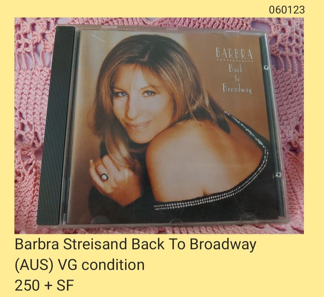 Barbra Streisand Back To Broadway CD (unsealed), Hobbies & Toys, Music ...