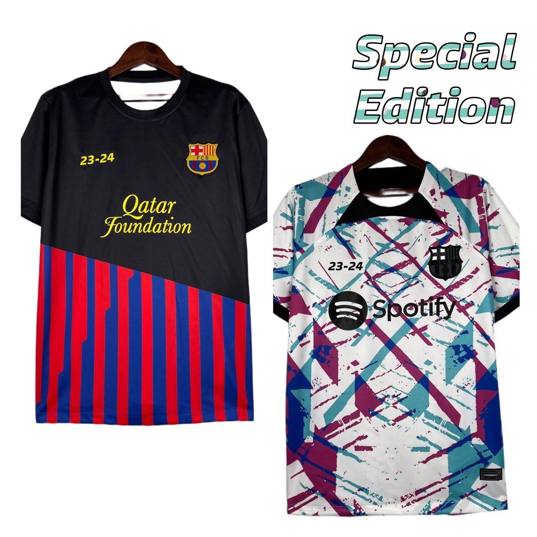 Barcelona Special Edition Jersey 23-24 Fan version Football Jersey, Men ...
