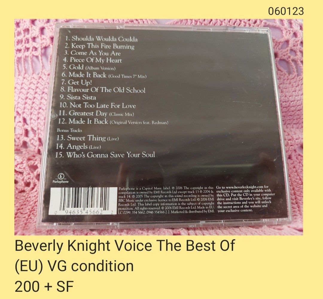 Beverley Knight Voice The Best Of CD (unsealed), Hobbies & Toys, Music ...