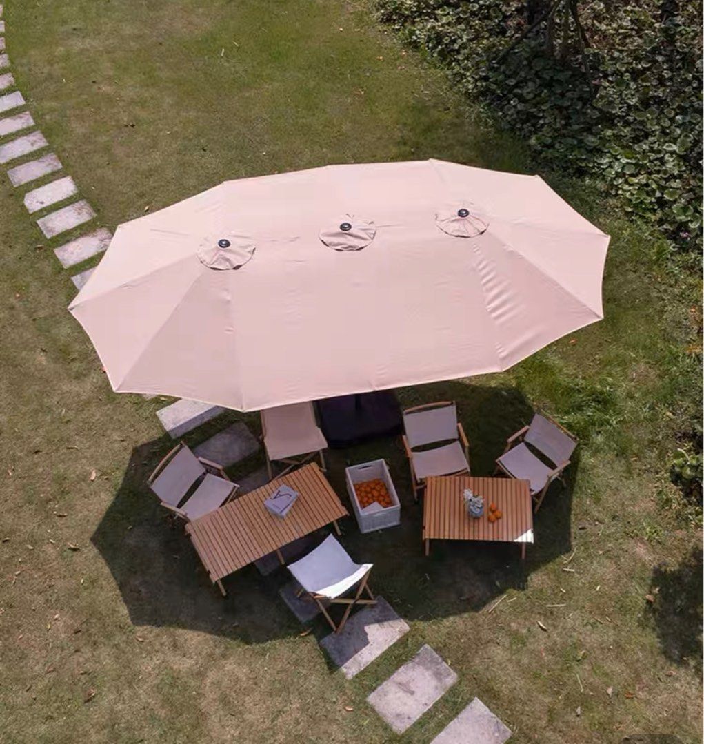 BNIB outdoor Parasol without base, Furniture & Home Living, Outdoor ...