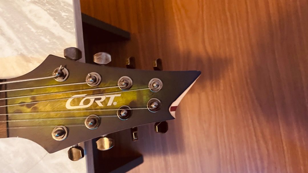 8 string Multiscale Fishman Pickups fanned fret cort locking tunners ...