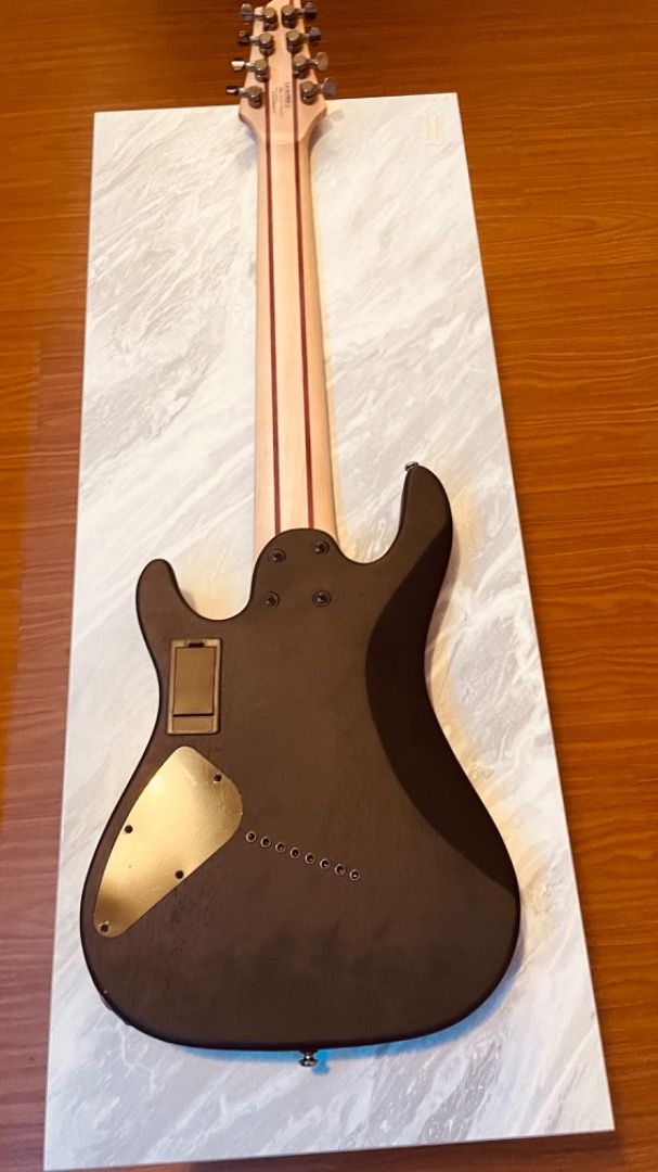 8 string Multiscale Fishman Pickups fanned fret cort locking tunners ...