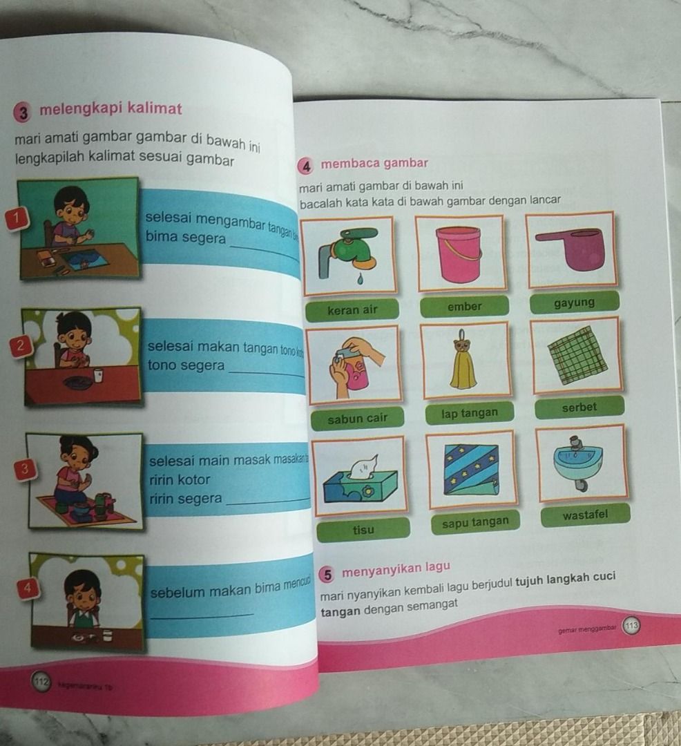 Buku Tematik Kelas 1 Tema 2 Kegemaranku Edisi Revisi 2016 Buku