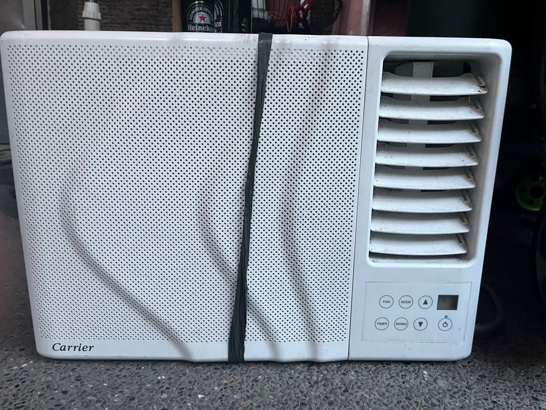 Carrier 1hp window type aircon non-inverter, TV & Home Appliances, Air ...