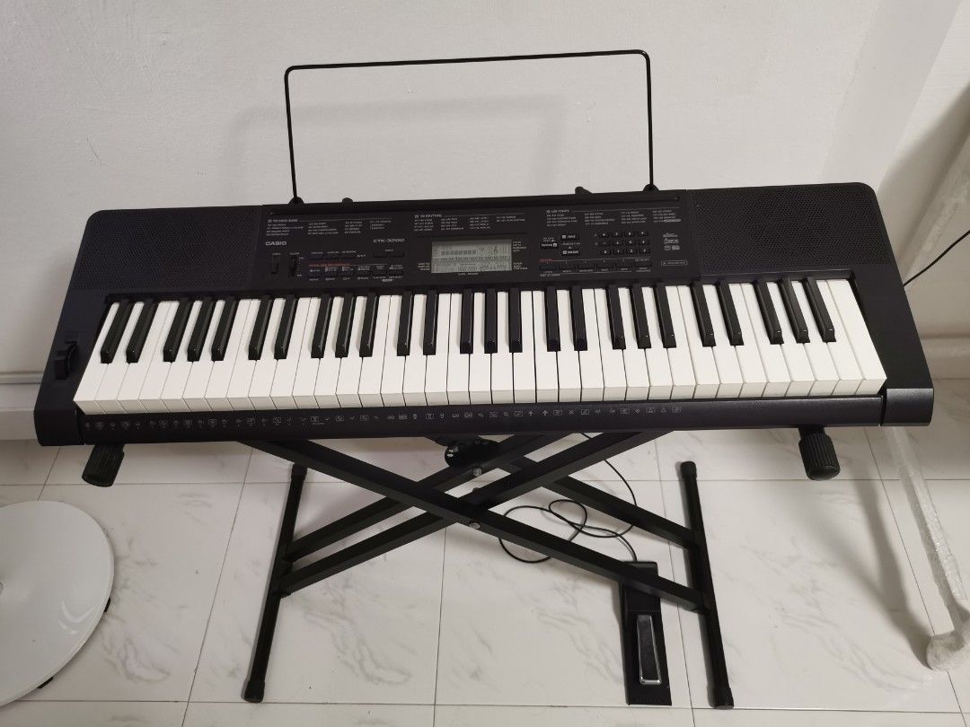 Casio ctk 3200 portable keyboard + keyboard stand, Hobbies & Toys ...