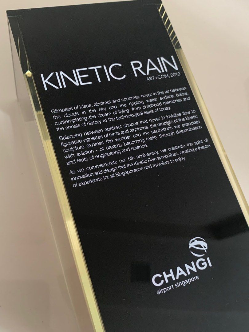 Changi Airport Kinetic Rain, Furniture & Home Living, Home Decor, Other Home Decor on Carousell