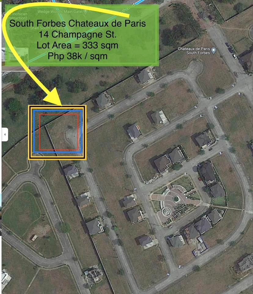 Chateaux de Paris South Forbes| 333 sqm Spacious Prime Corner Lot on ...
