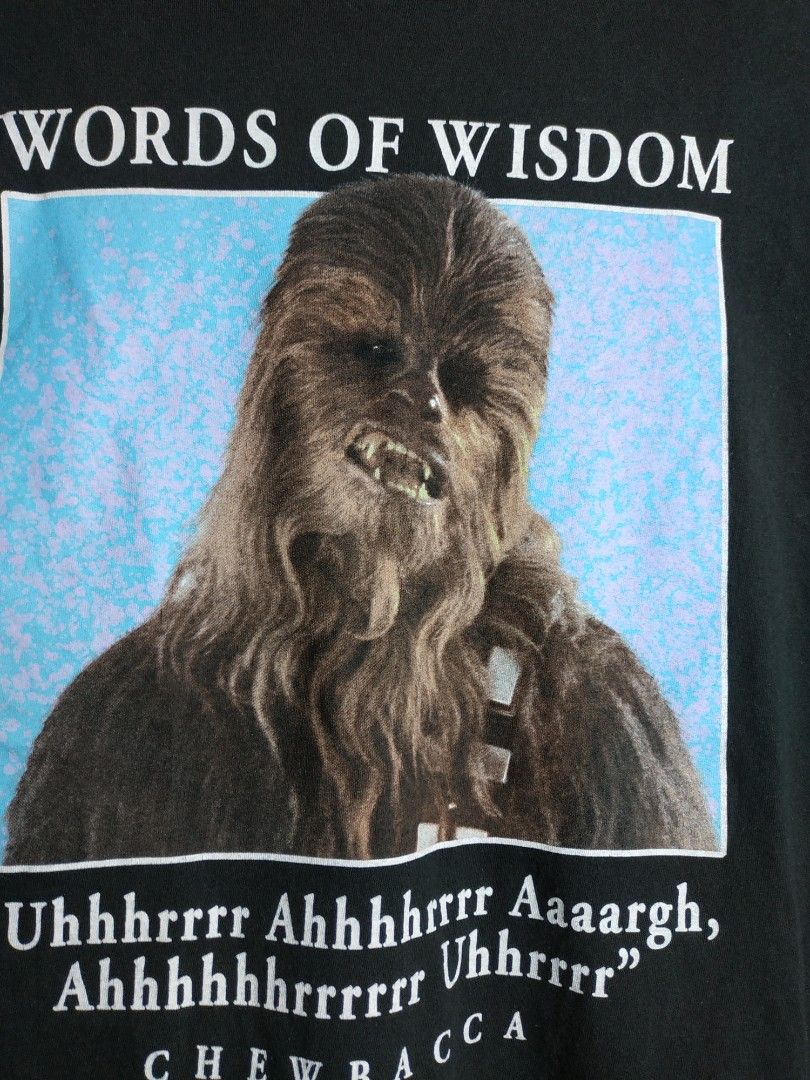 Chewbacca words of wisdom star wars tee on Carousell