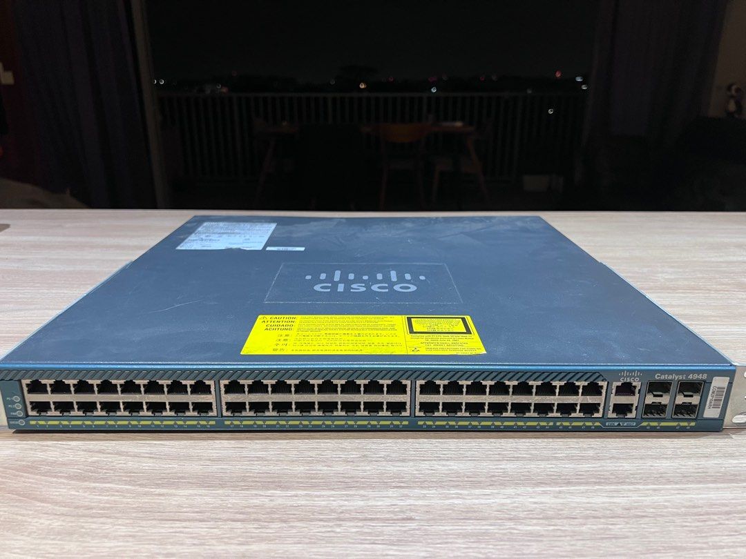 Cisco Catalyst 4948 + DUAL AC Power Supply, Computers & Tech, Parts ...